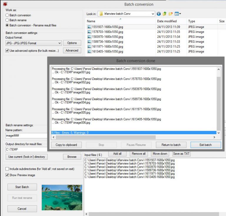 Batch Image Conversion Using IrfanView - PanTheo's Place Batch Image Conversion Using IrfanView - PanTheo's Place